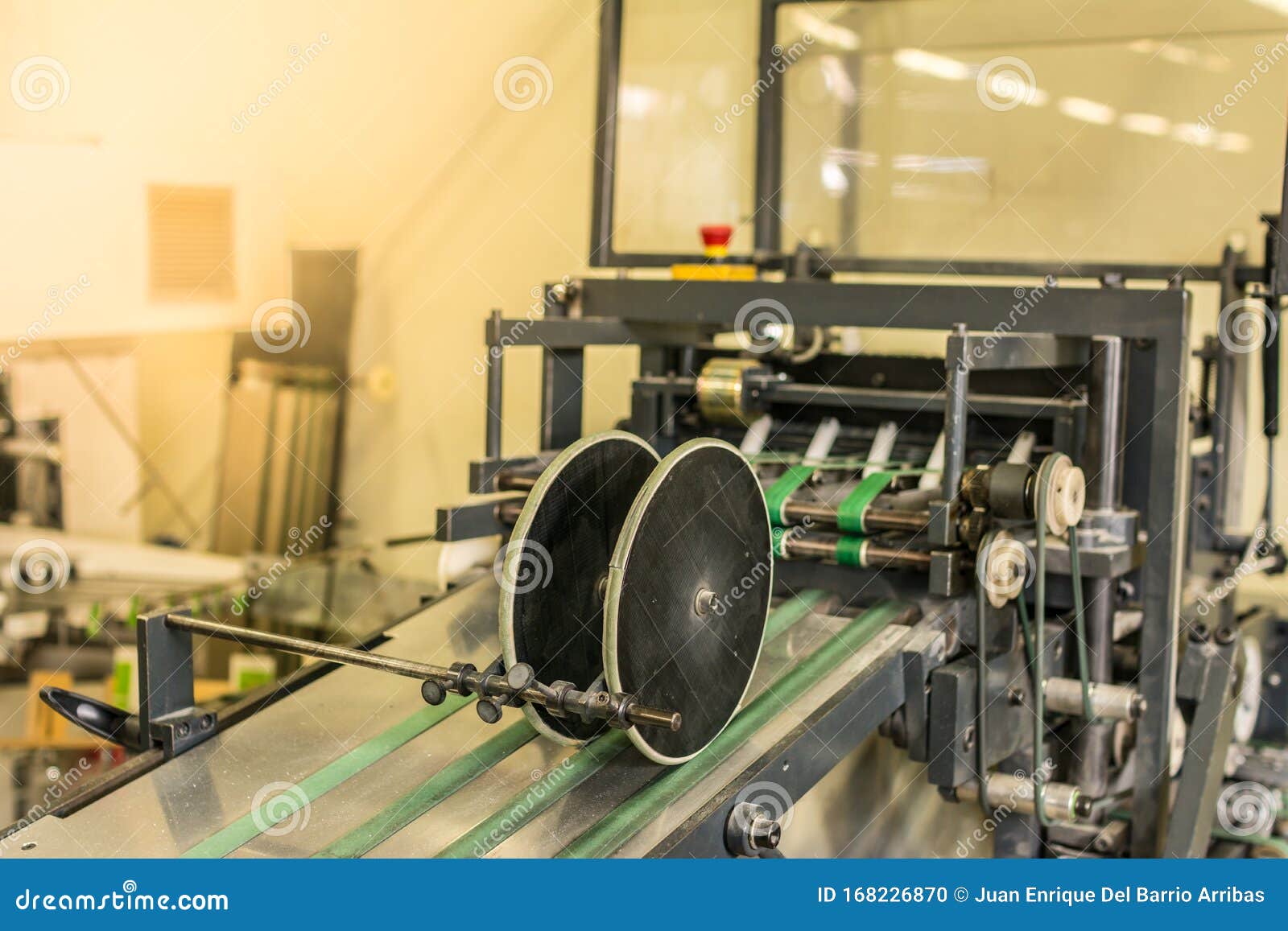 Machine Part of a Paper Transport Belt Stock Photo - Image of tape ...