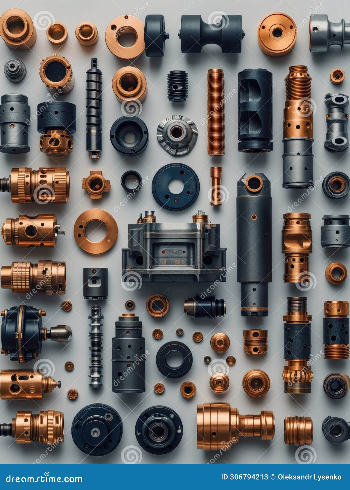 Machine Parts Assorted Background Stock Illustration - Illustration of ...