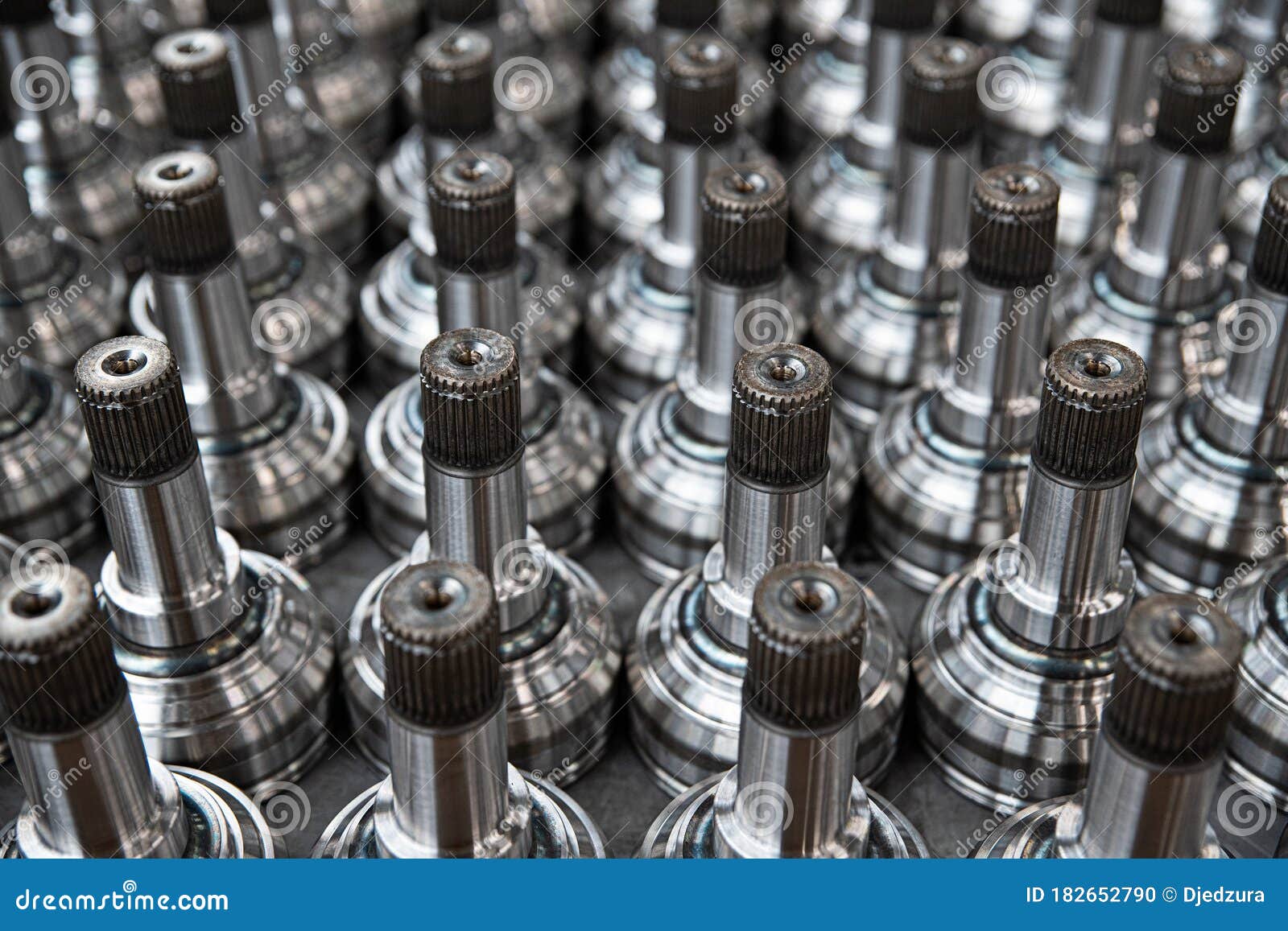 Machine Parts. Axles on a Factory Stack Stock Photo - Image of axle ...
