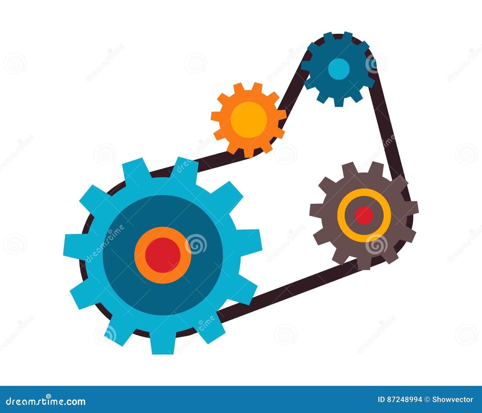 Machine Parts Different Mechanism Vector Illustration. Stock Vector ... Machine Parts Different Mechanism Vector Illustration. Stock Vector ...