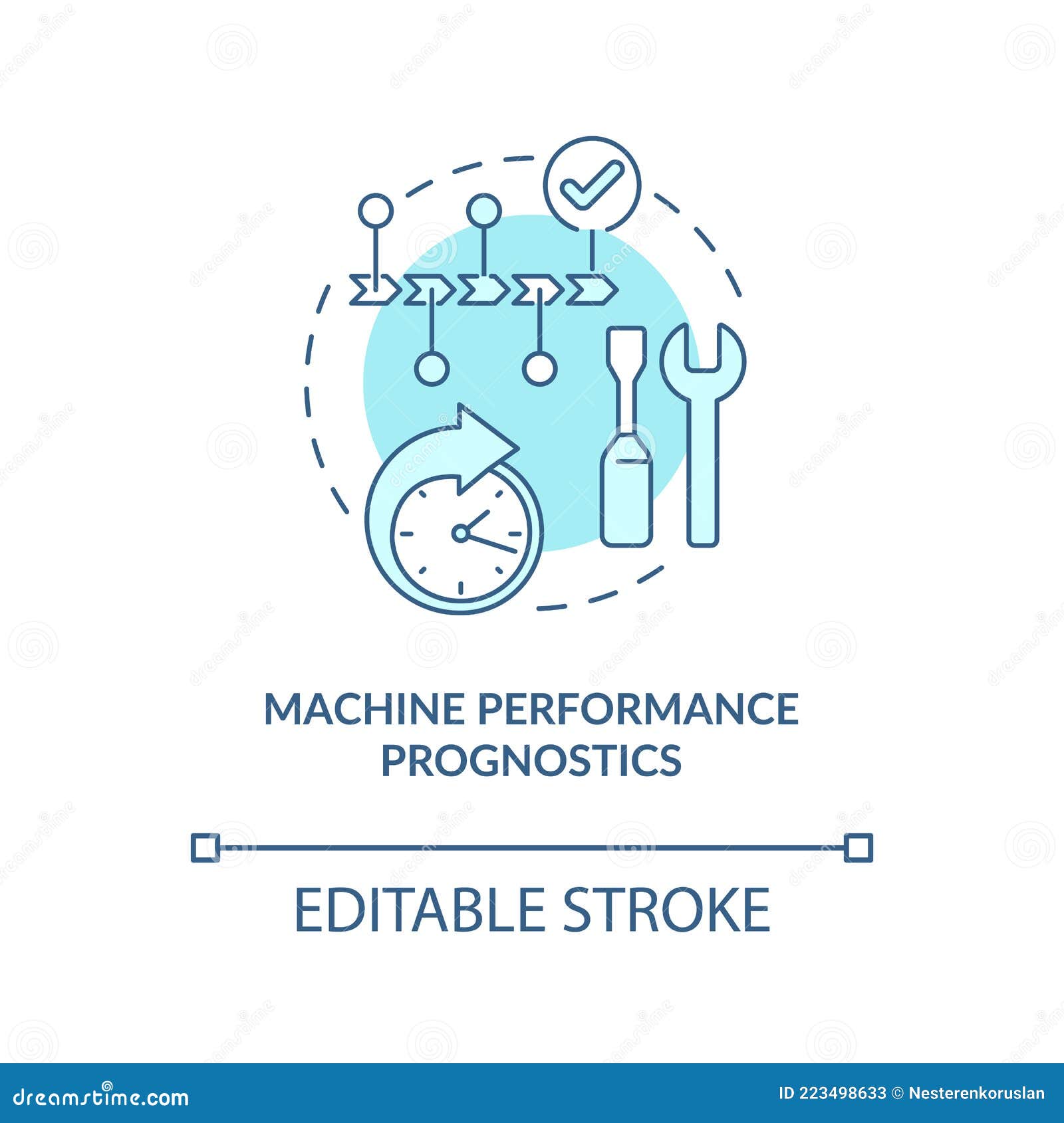 Machine Performance Prognostics Concept Icon Stock Vector ...
