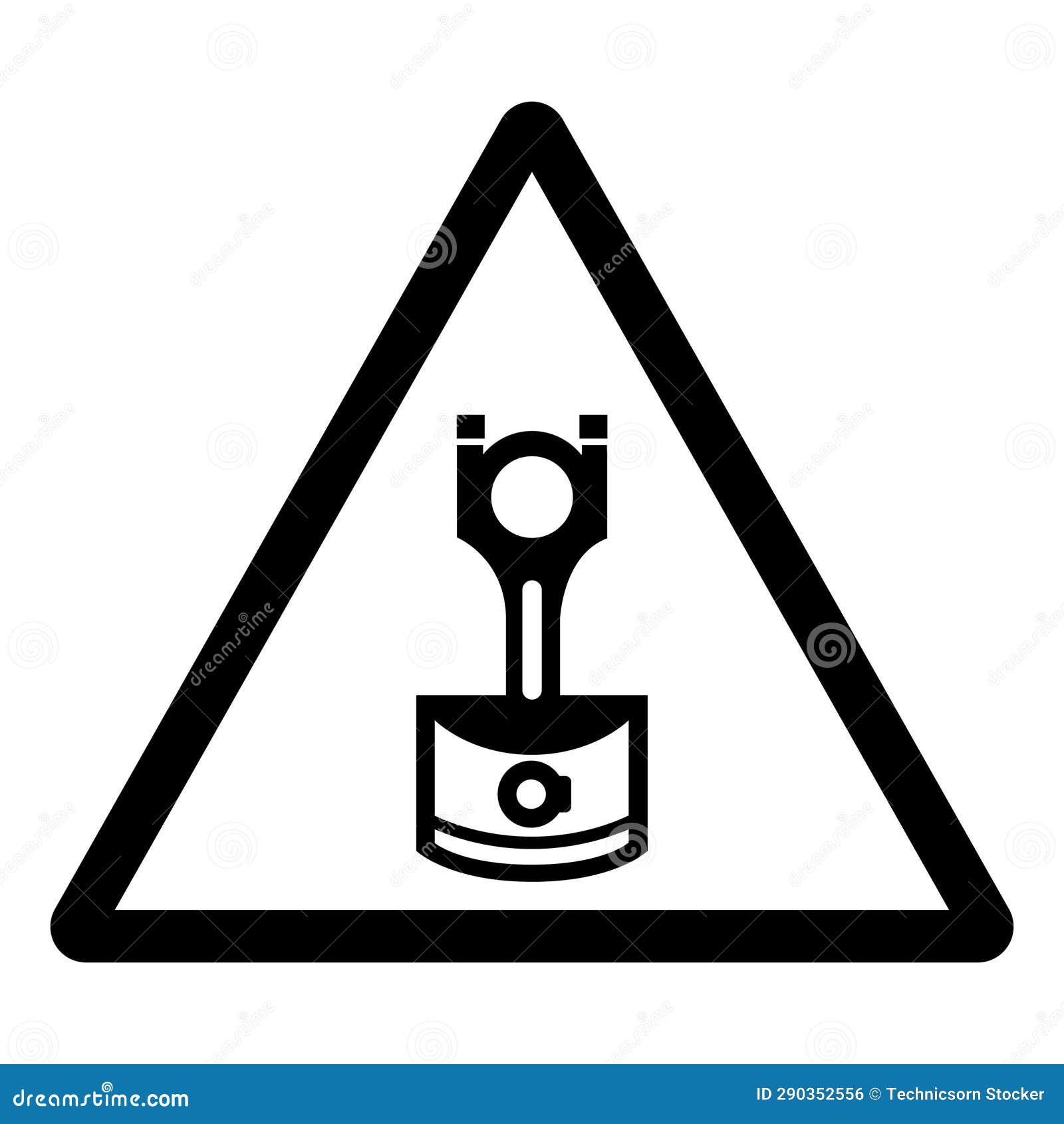 Machine Piston Symbol Sign, Vector Illustration, Isolate on White ...