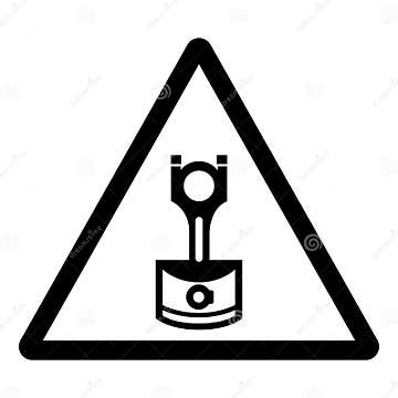 Machine Piston Symbol Sign, Vector Illustration, Isolate on White ...