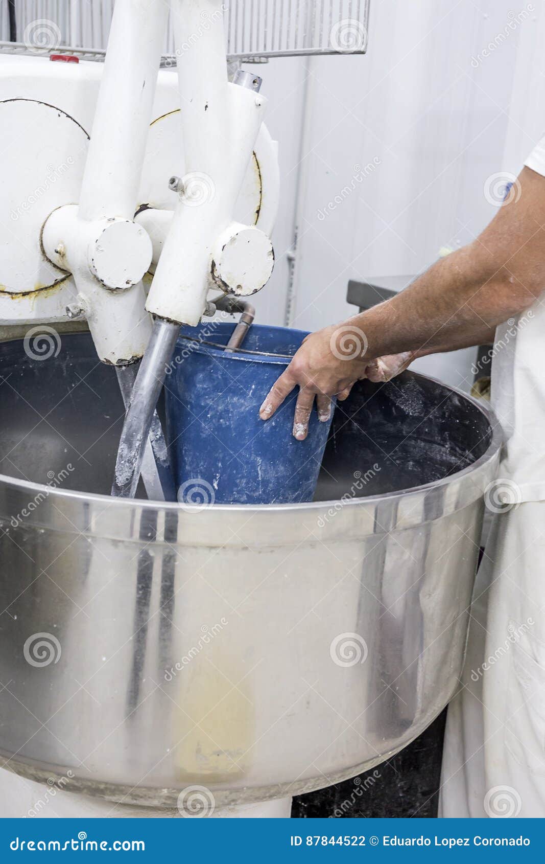 Machine Pour Malaxer Le Pain Photo stock - Image du nourriture, mélange ...