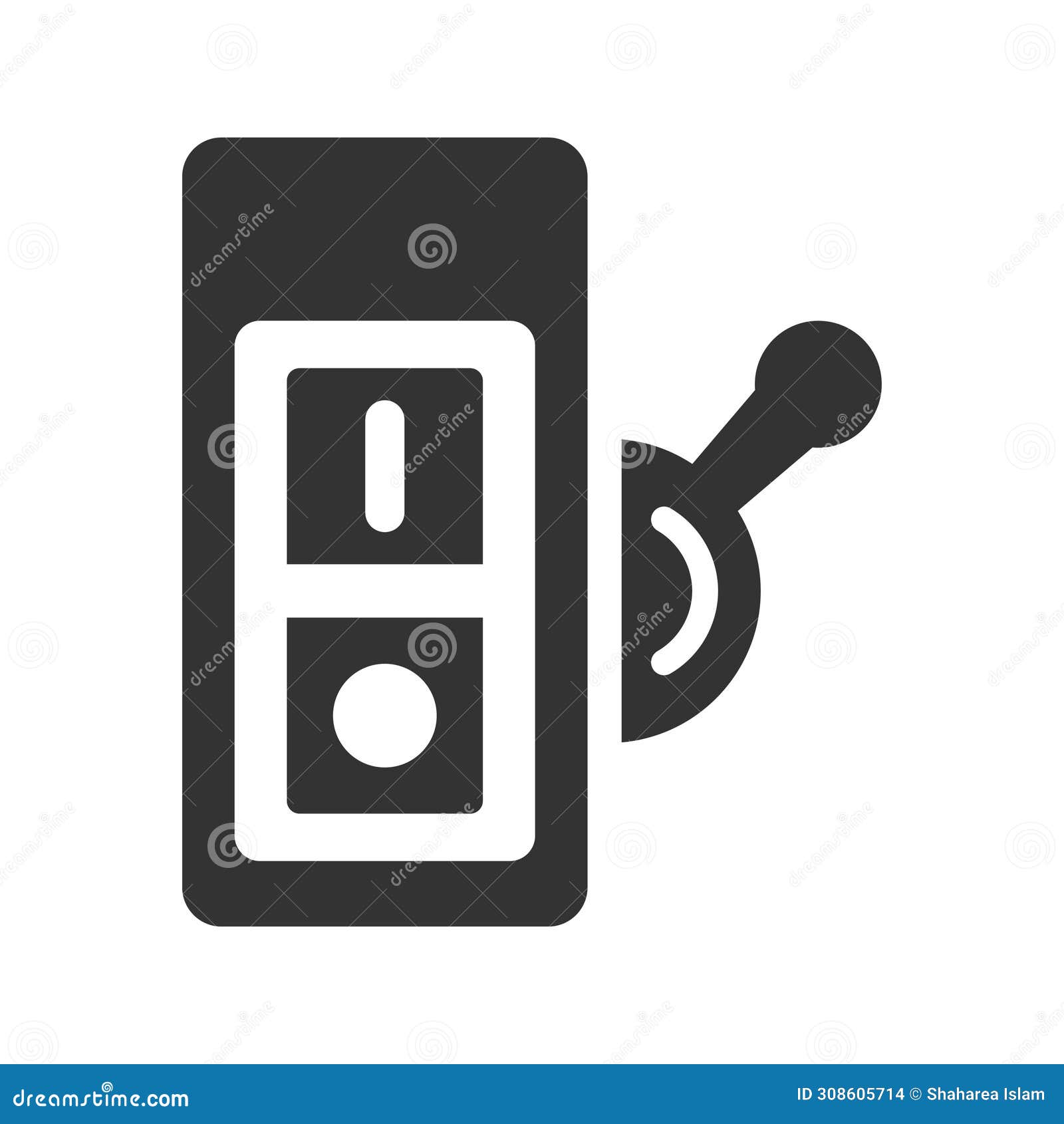 Machine power switch Icon stock illustration. Illustration of switch ...