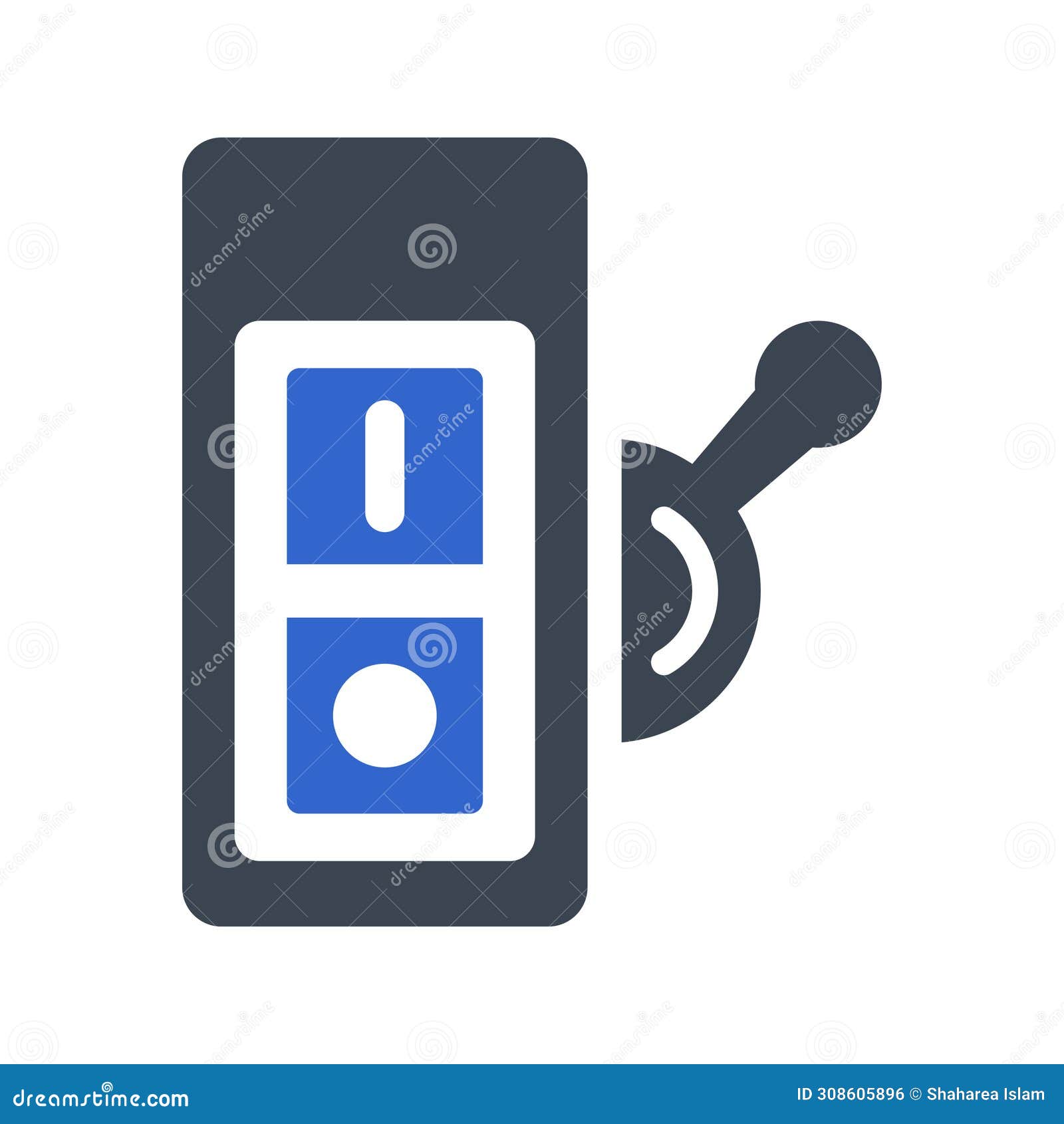 Machine power switch Icon stock illustration. Illustration of symbol ...