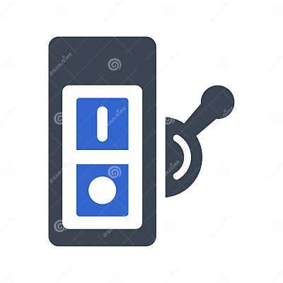 Machine power switch Icon stock illustration. Illustration of symbol ...