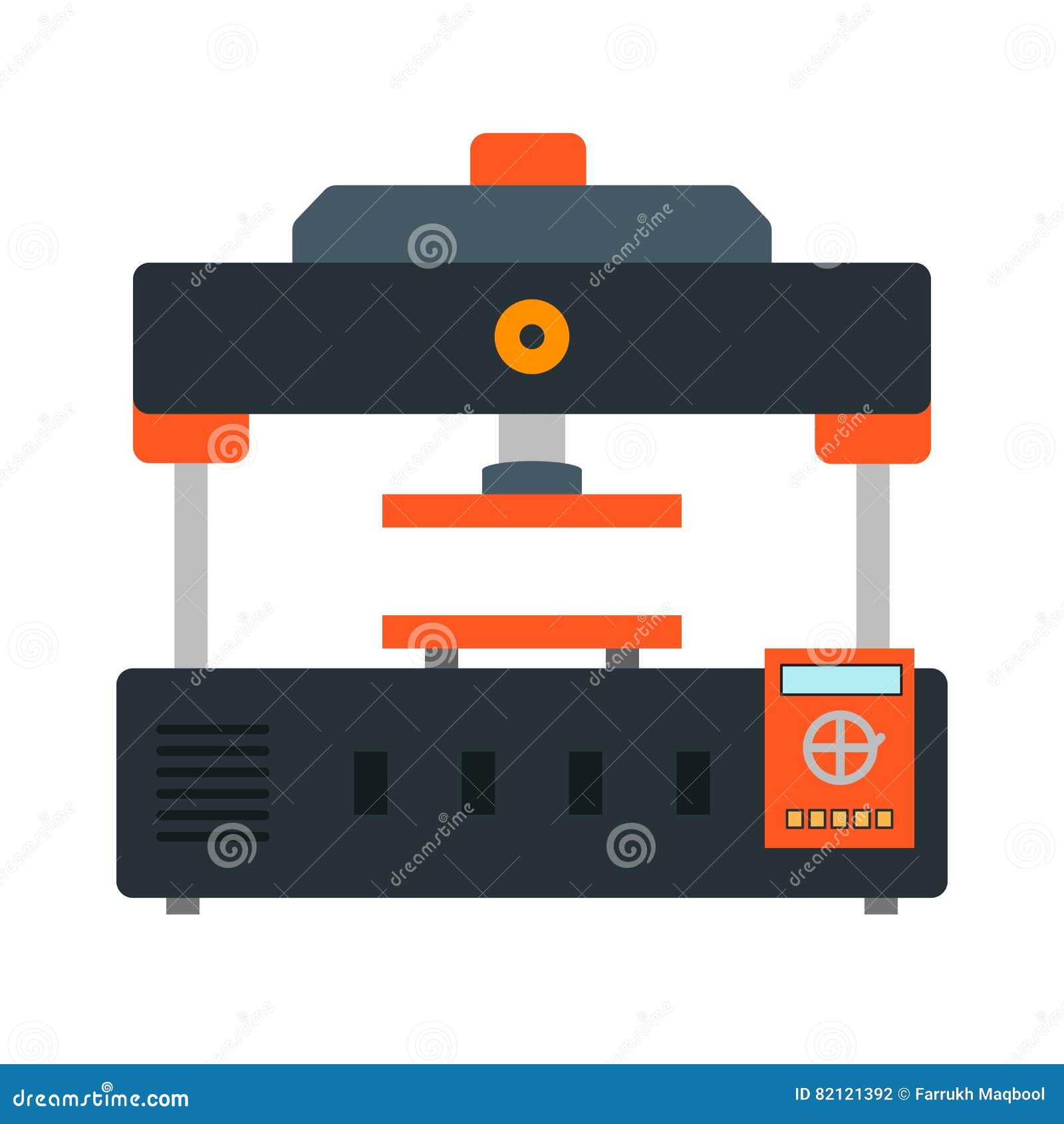Machine Press stock illustration. Illustration of industry - 82121392