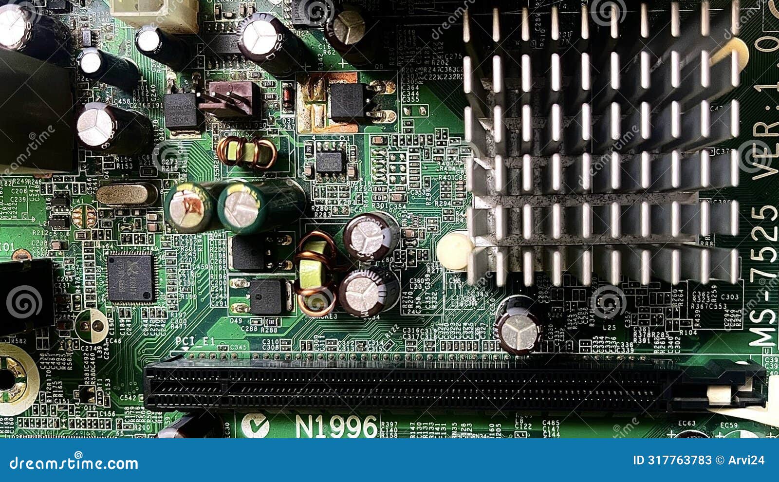 Machine Processing Chip - Closer View Stock Illustration - Illustration ...