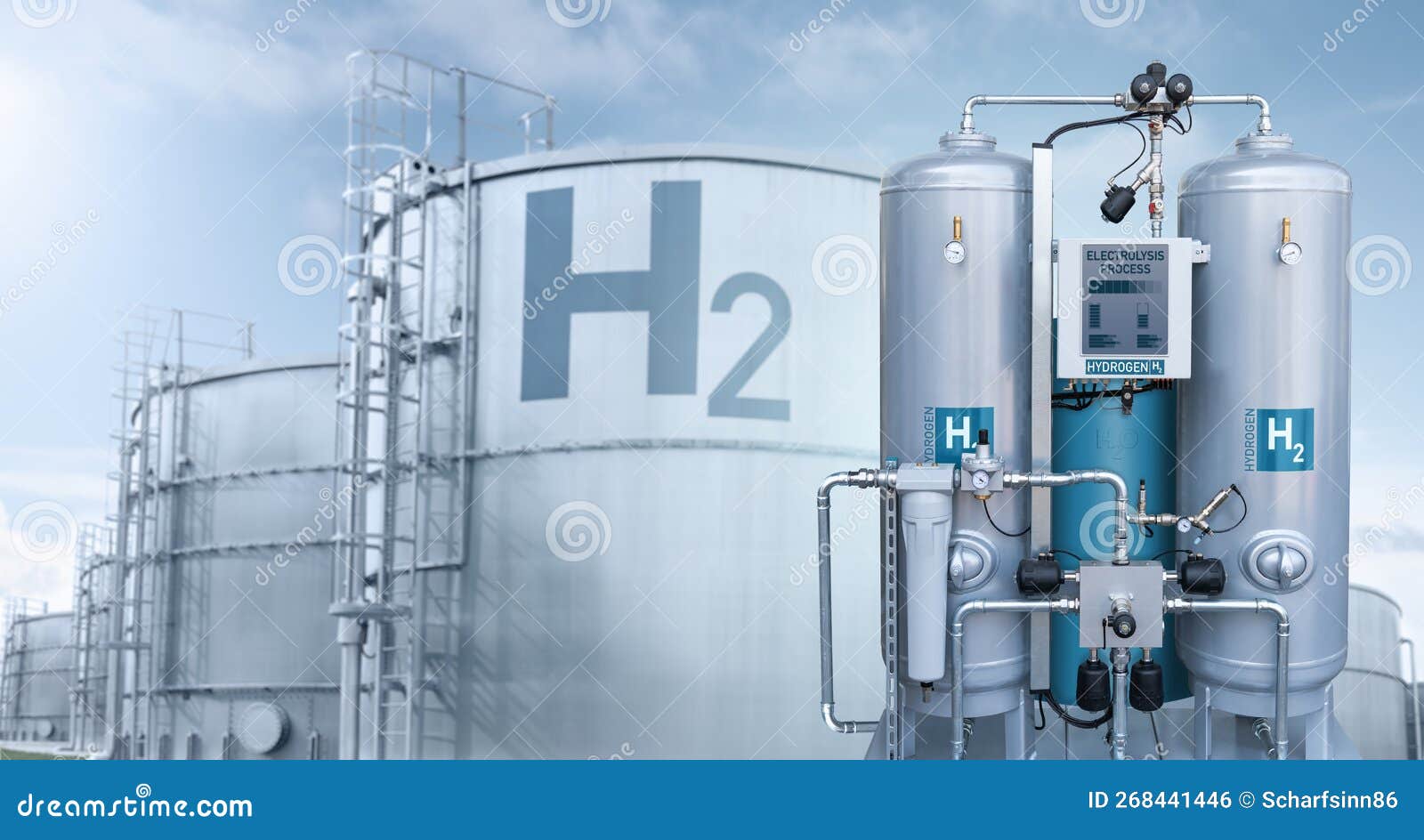 Machine for the Production of Hydrogen Stock Photo - Image of hydrogen ...