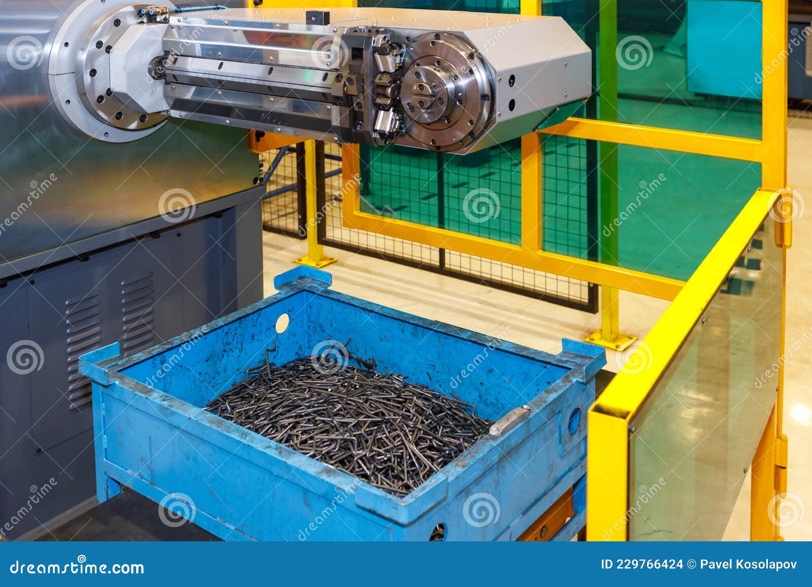 A Machine for the Production of Metal Blanks Stock Photo - Image of ...