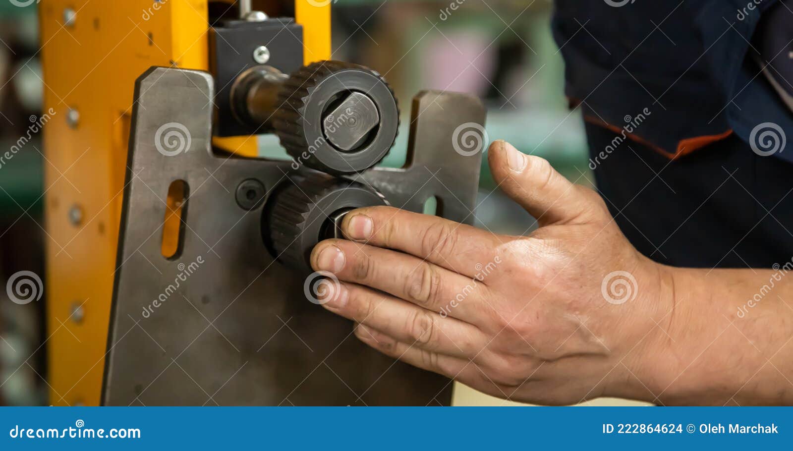 The Machine for Production of Products from a Plate Stock Photo - Image ...