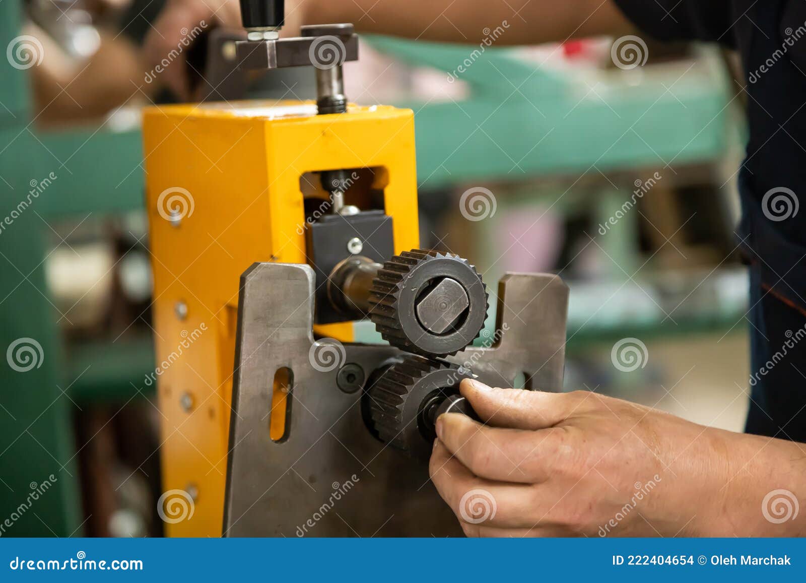 The Machine for Production of Products from a Plate Stock Photo - Image ...