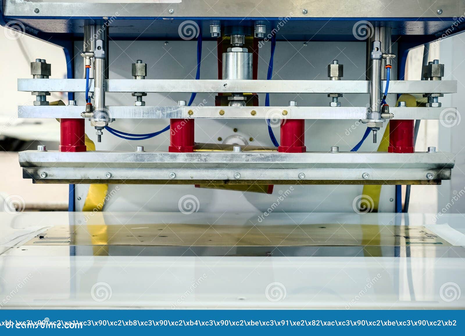 Machine for the Production of Stretch Ceilings Stock Photo - Image of ...