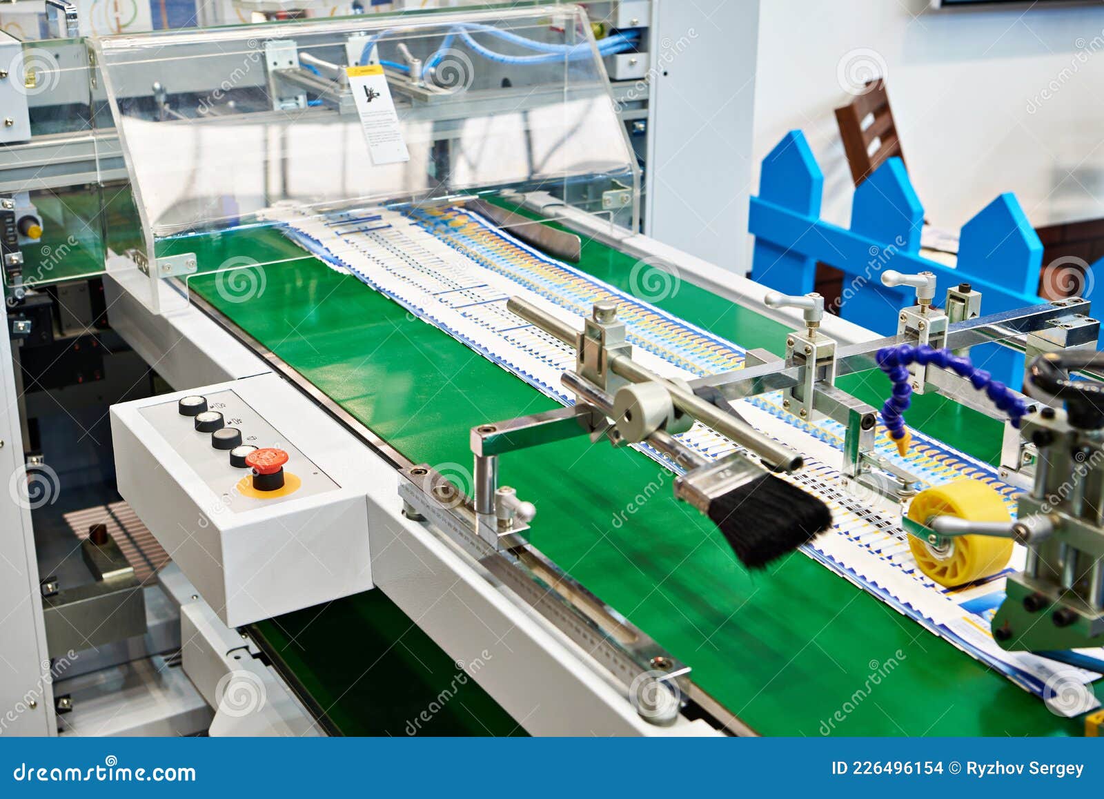 Machine Quality Control System of Carton Cardboard Stock Photo - Image ...