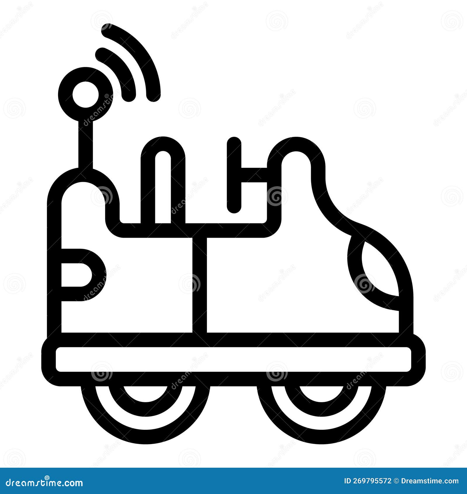 Machine Radio Control Icon Outline Vector. Remote Control Stock Vector ...
