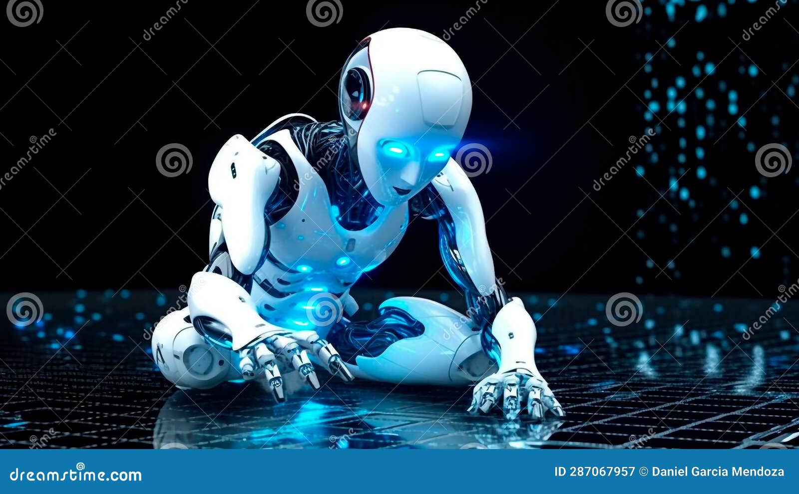 A Machine Reminiscent of a Human Figure, Modern Tech. Generative AI ...
