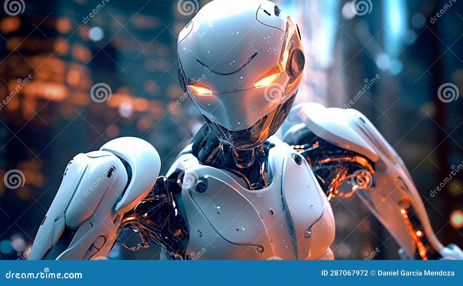 A Machine Reminiscent of a Human Figure, Modern Tech. Generative AI ...