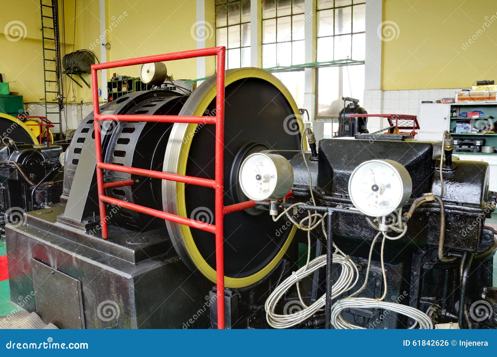 Machine Room of the Old Power Station Stock Photo - Image of industry ...