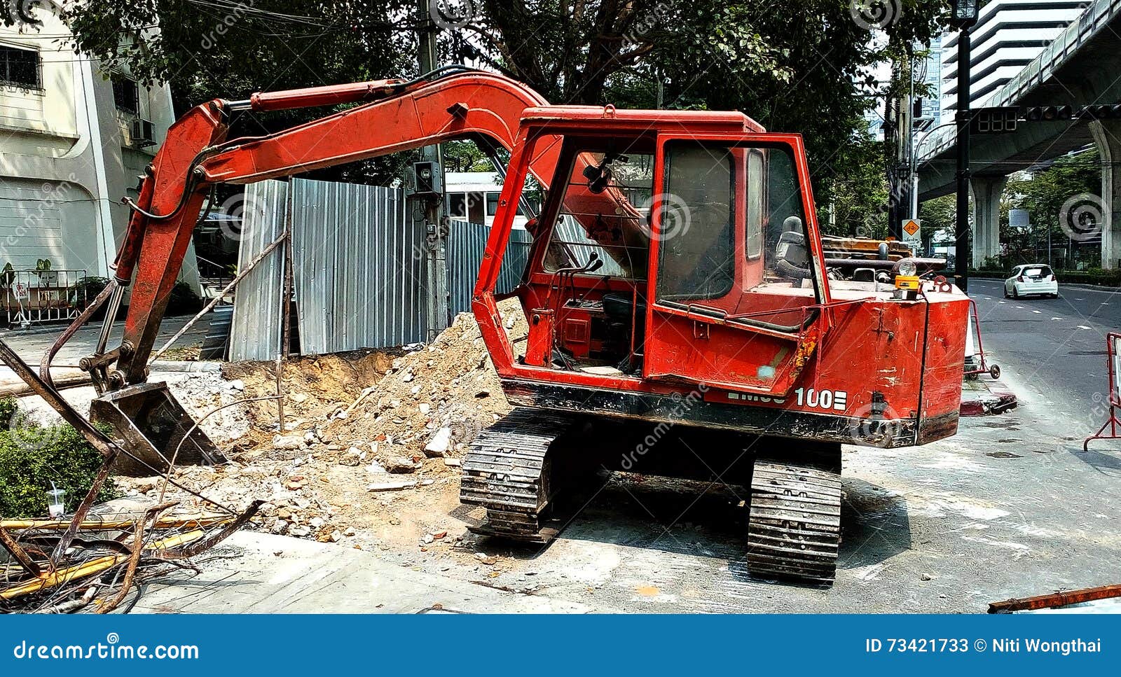 The machine is running stock image. Image of equipment - 73421733