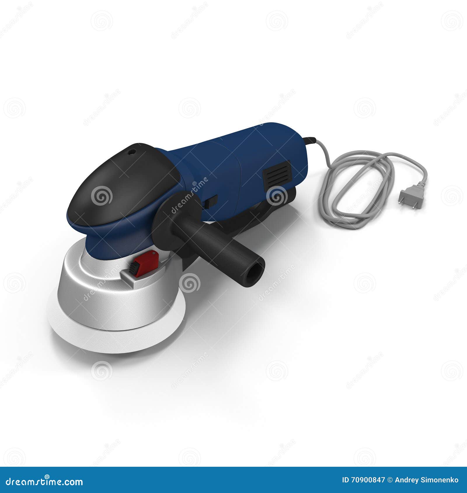 Carpenter Sanding Wood Furniture With Electric Tool, Woodwork Machine ...