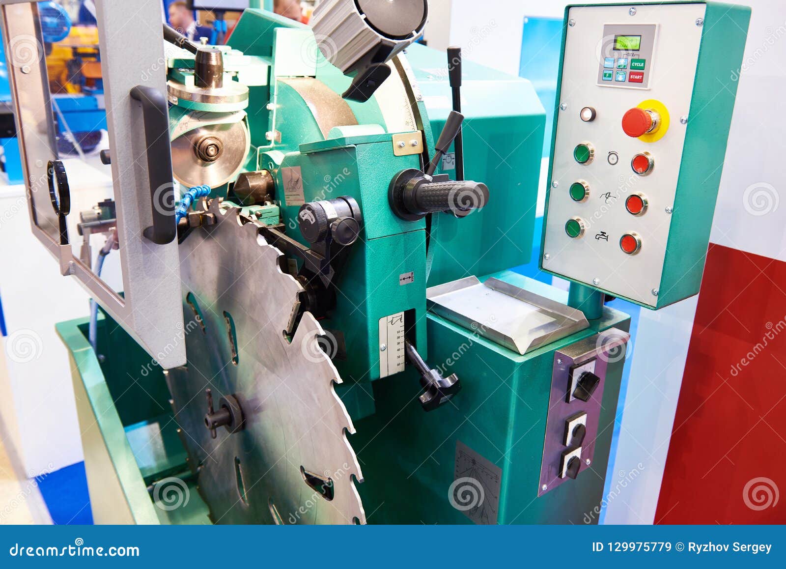 Machine for Sharpening Circular Saw Blades for Wood Work Stock Image ...