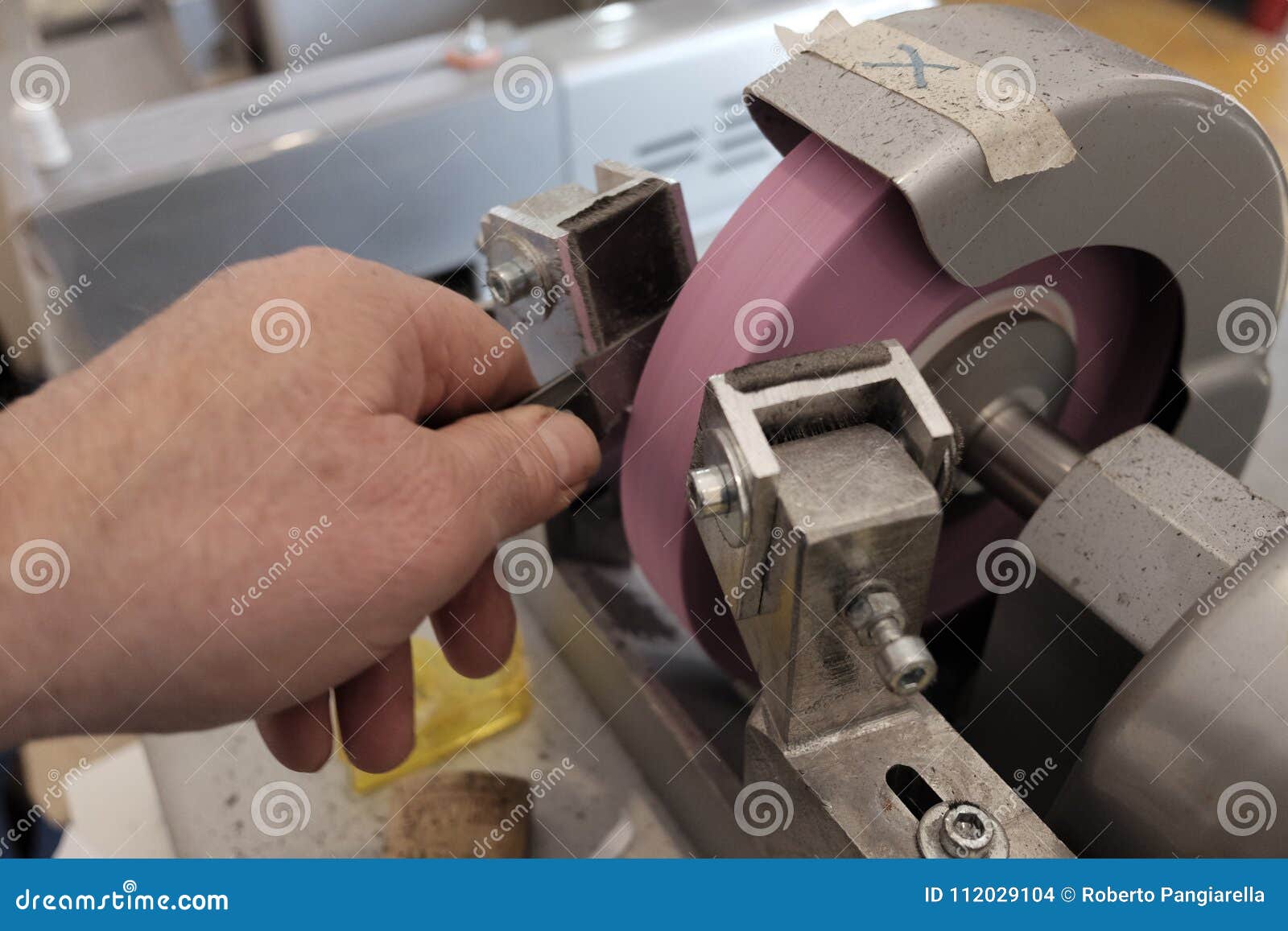Machine for Sharpening Knives Stock Photo - Image of knives, service ...