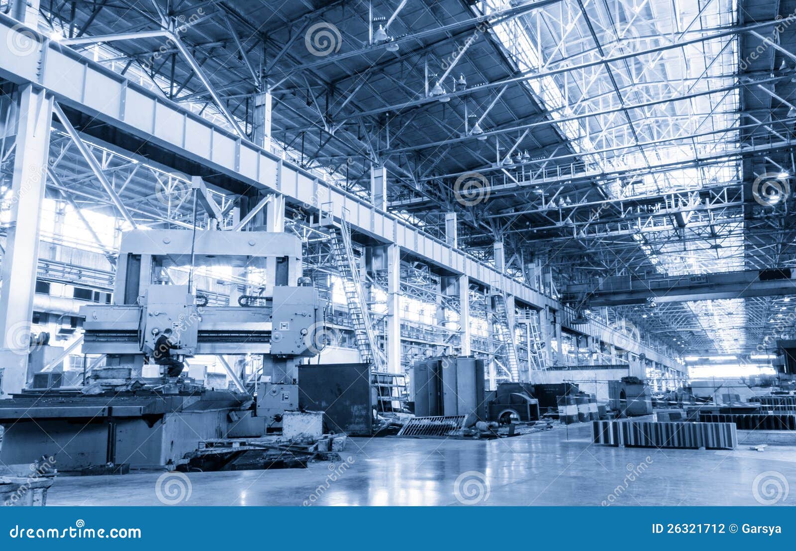 Machine shop stock photo. Image of conveyor, production - 26321712