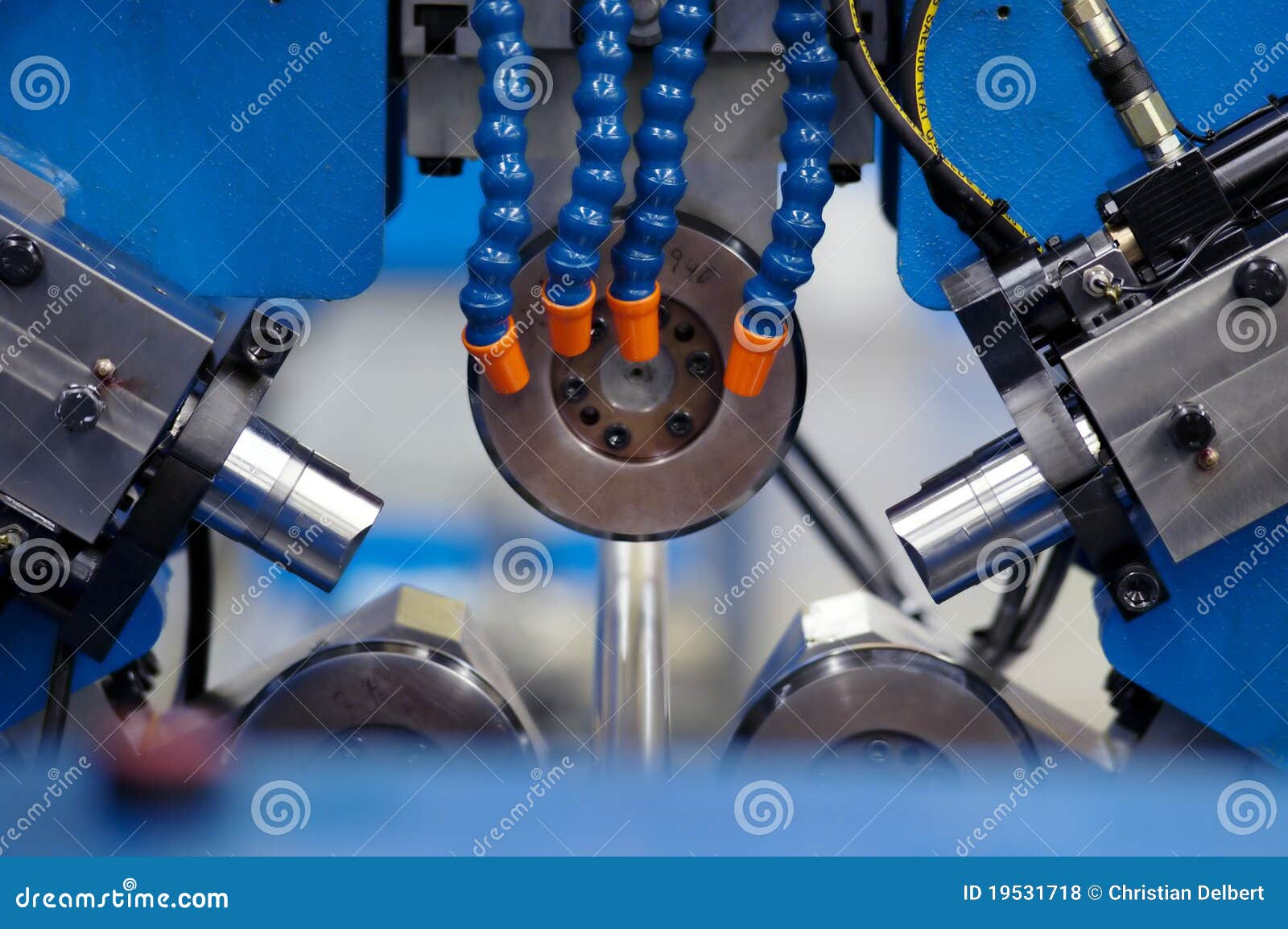 Machine Shop Lathe Background Royalty Free Stock Photos - Image: 19531718