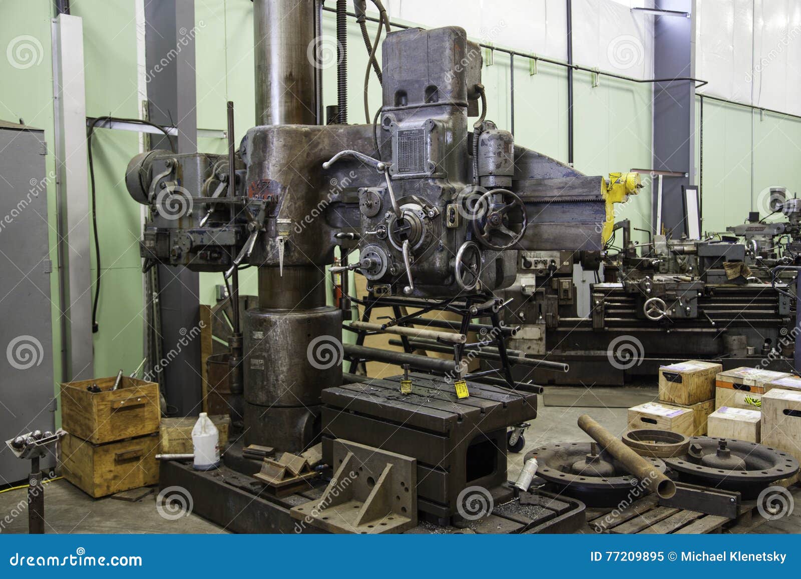 Machine Shop stock image. Image of tools, industrial - 77209895