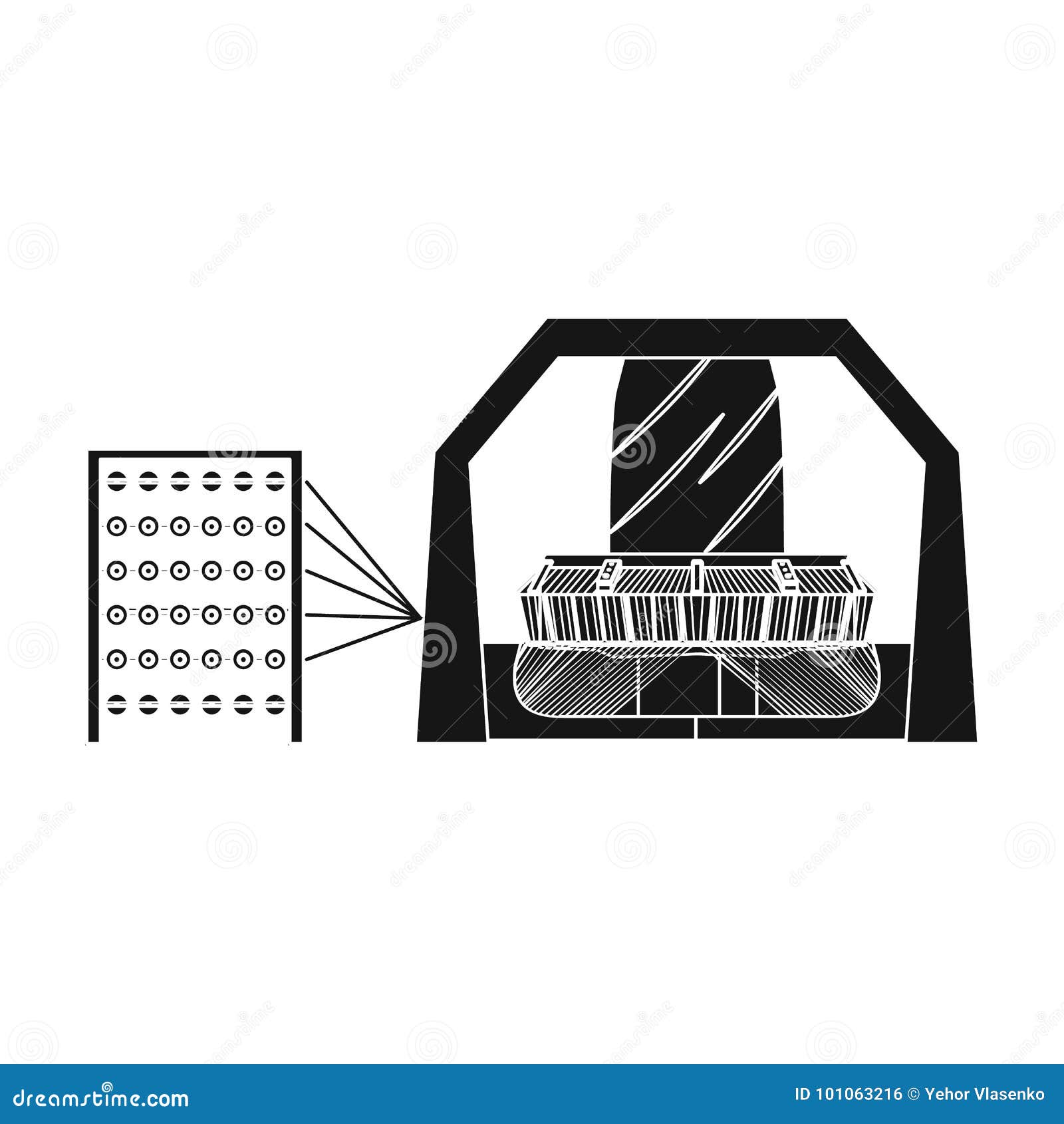 Machine, Single Icon in Black Style.Machine Vector Symbol Stock ...
