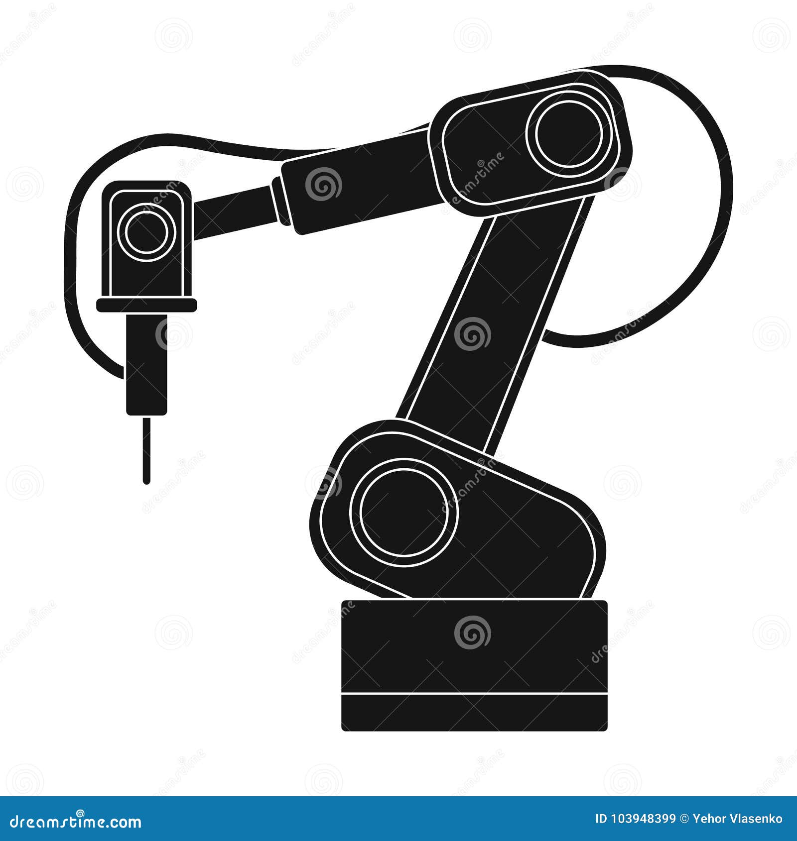 Machine, Single Icon in Black Style.Machine, Vector Symbol Stock ...