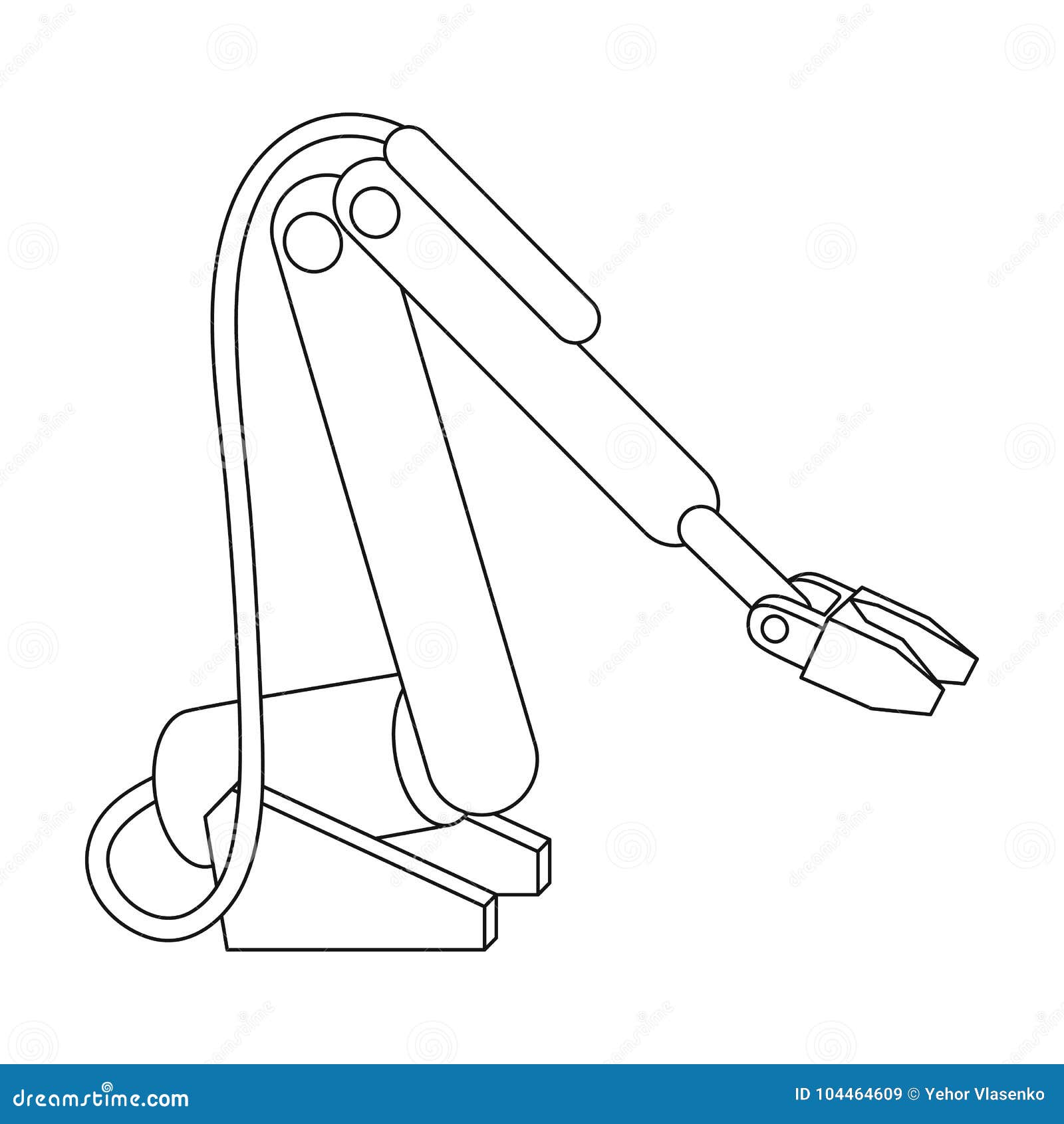 Machine, Single Icon in Outline Style.Machine, Vector Symbol Stock ...