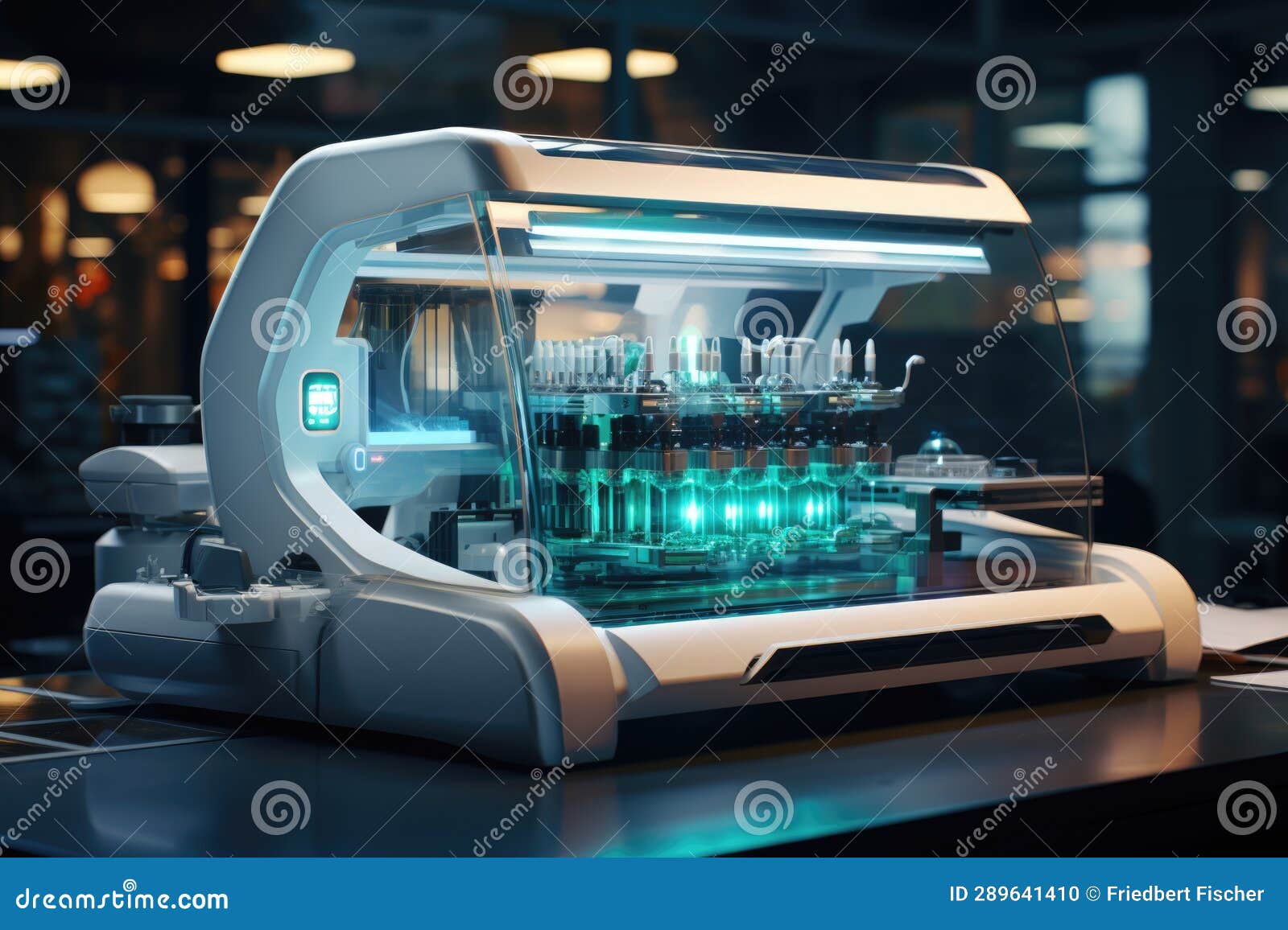 A Machine that is Sitting on Top of a Table. Stock Illustration ...