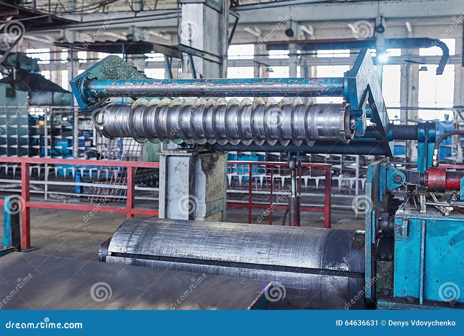 Machine for Slitting Steel Sheet Stock Image - Image of processing ...