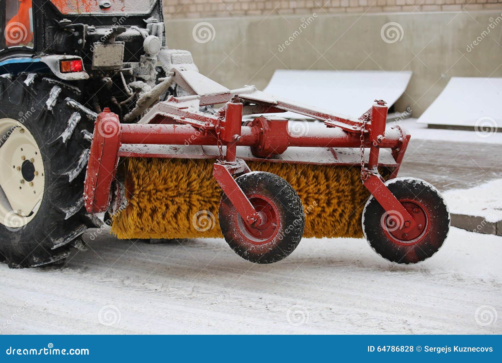 Machine for snow removal stock photo. Image of vehicle - 64786828