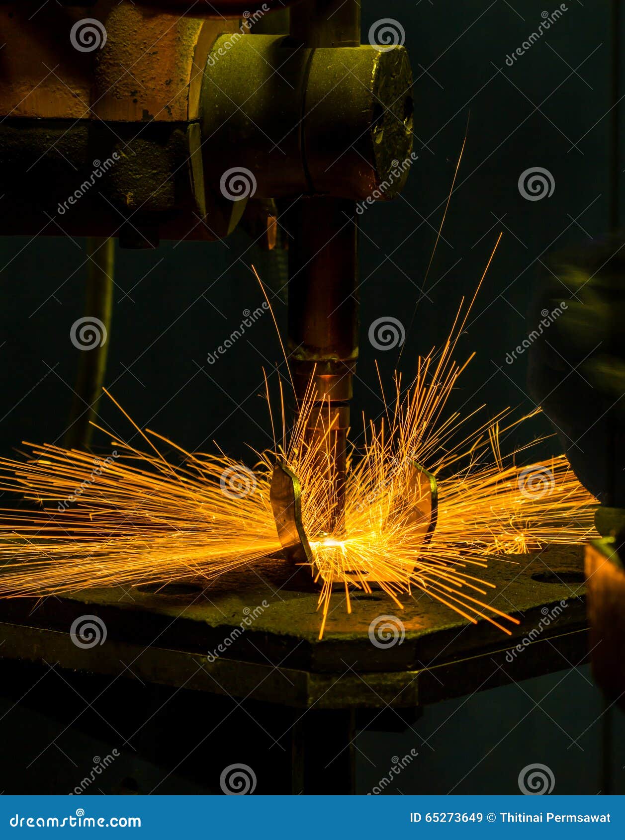 Machine Spot nut stock image. Image of engineering, factory - 65273649