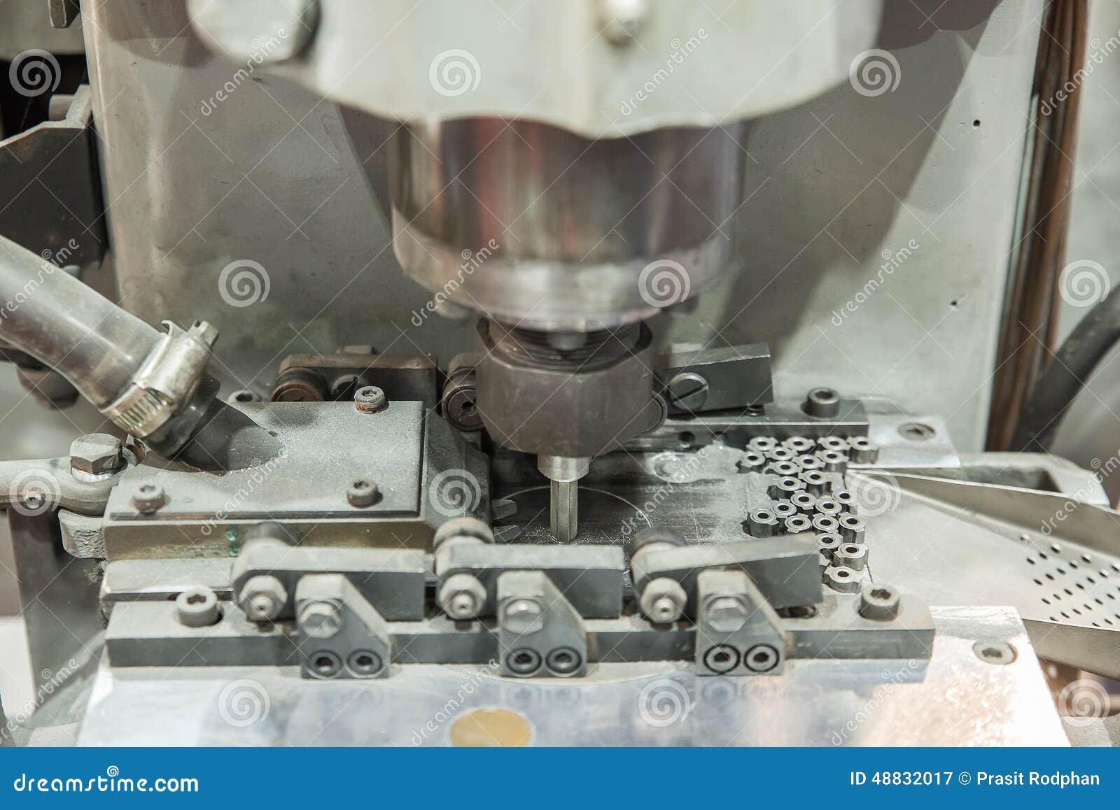 Machine Spot Nut (Feed Nut) Automotive Industry.Selective Focus Stock ...