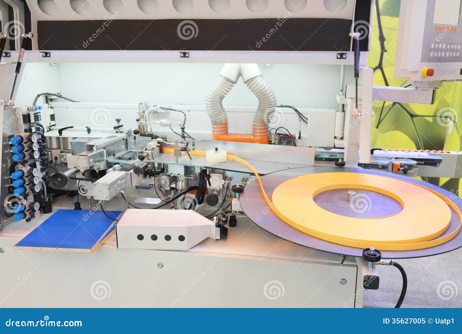 Machine for Sticking on Adhesive Tape Stock Image - Image of factory ...