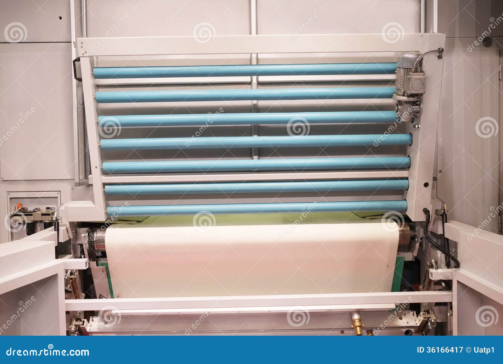 Machine for Sticking on Adhesive Tape Stock Image - Image of ...