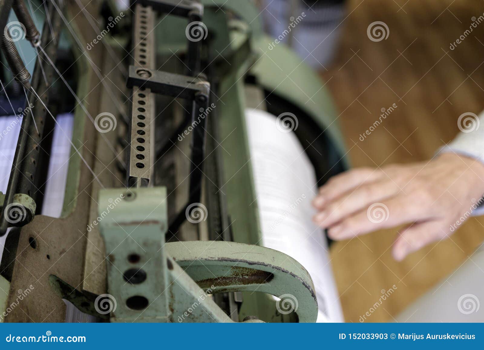 Machine for Stitching Book Pages with Threads in Typography Stock Image ...