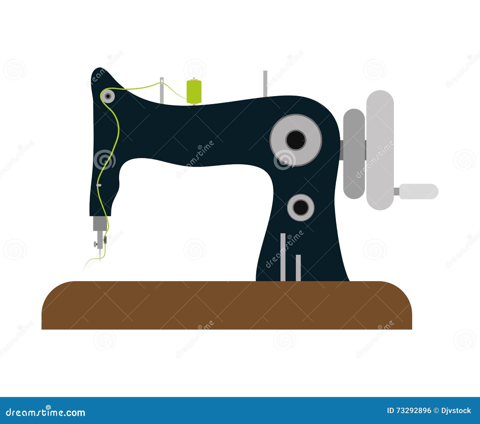 Machine. Tailor and Sewing. Vector Graphic Stock Vector - Illustration ...