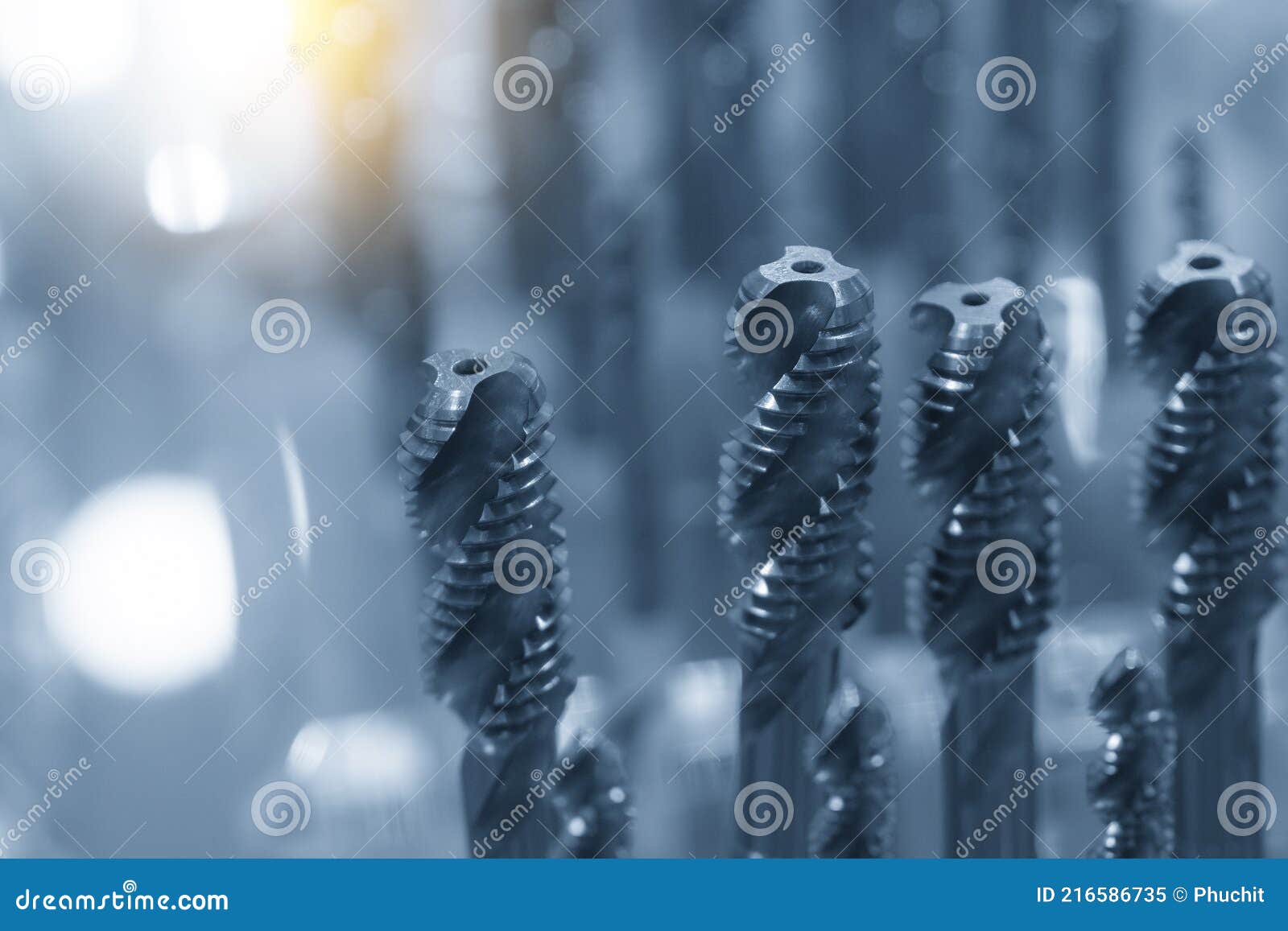 The Machine Tapping Tool for CNC Machine. Stock Image - Image of ...