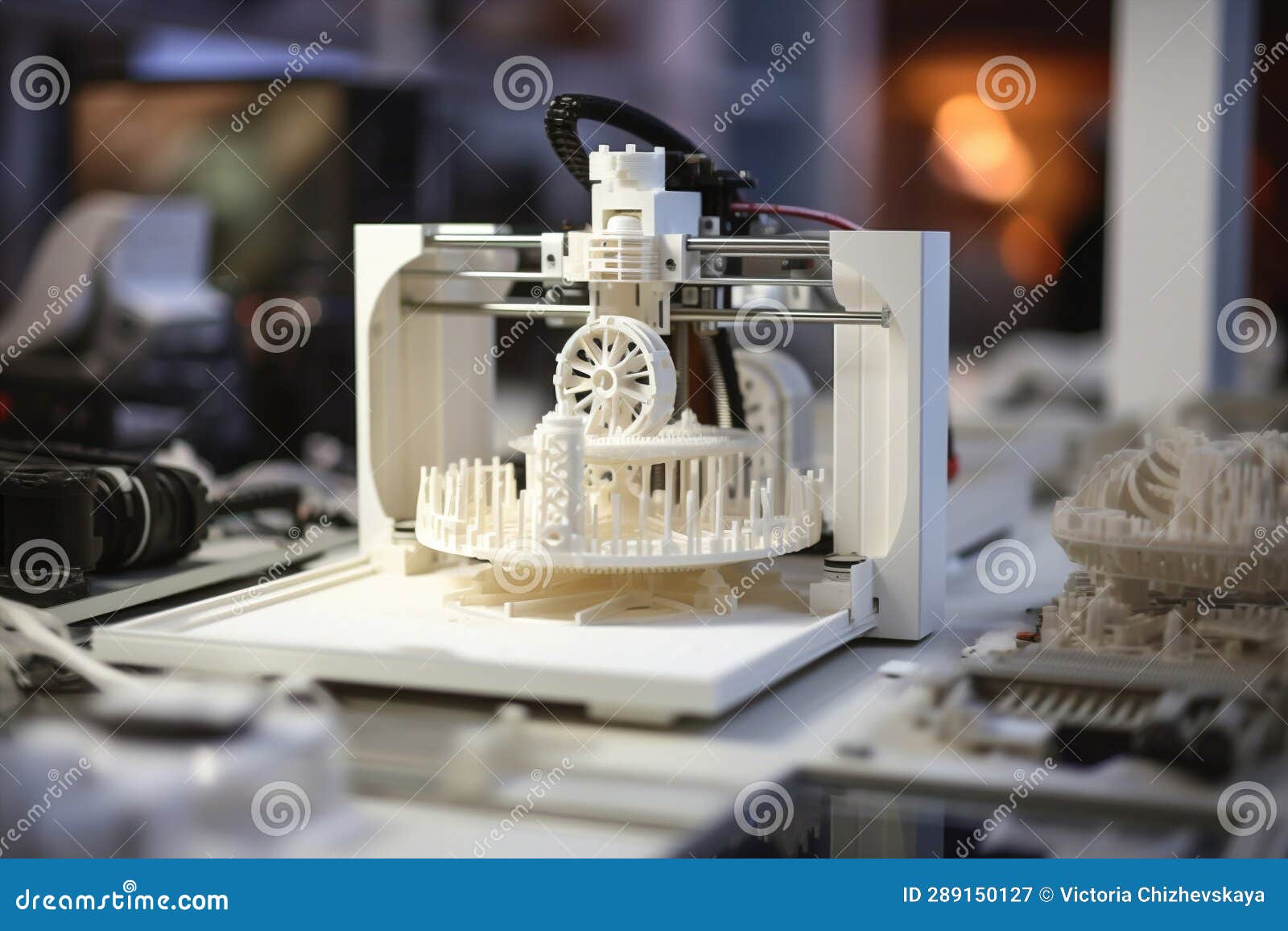 Machine Three-dimensional Plastic Printer Future Printing Technology ...