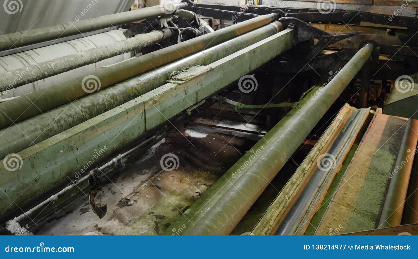 Machine at Timber Processing Plant. Automatic Machine on Woodworking ...