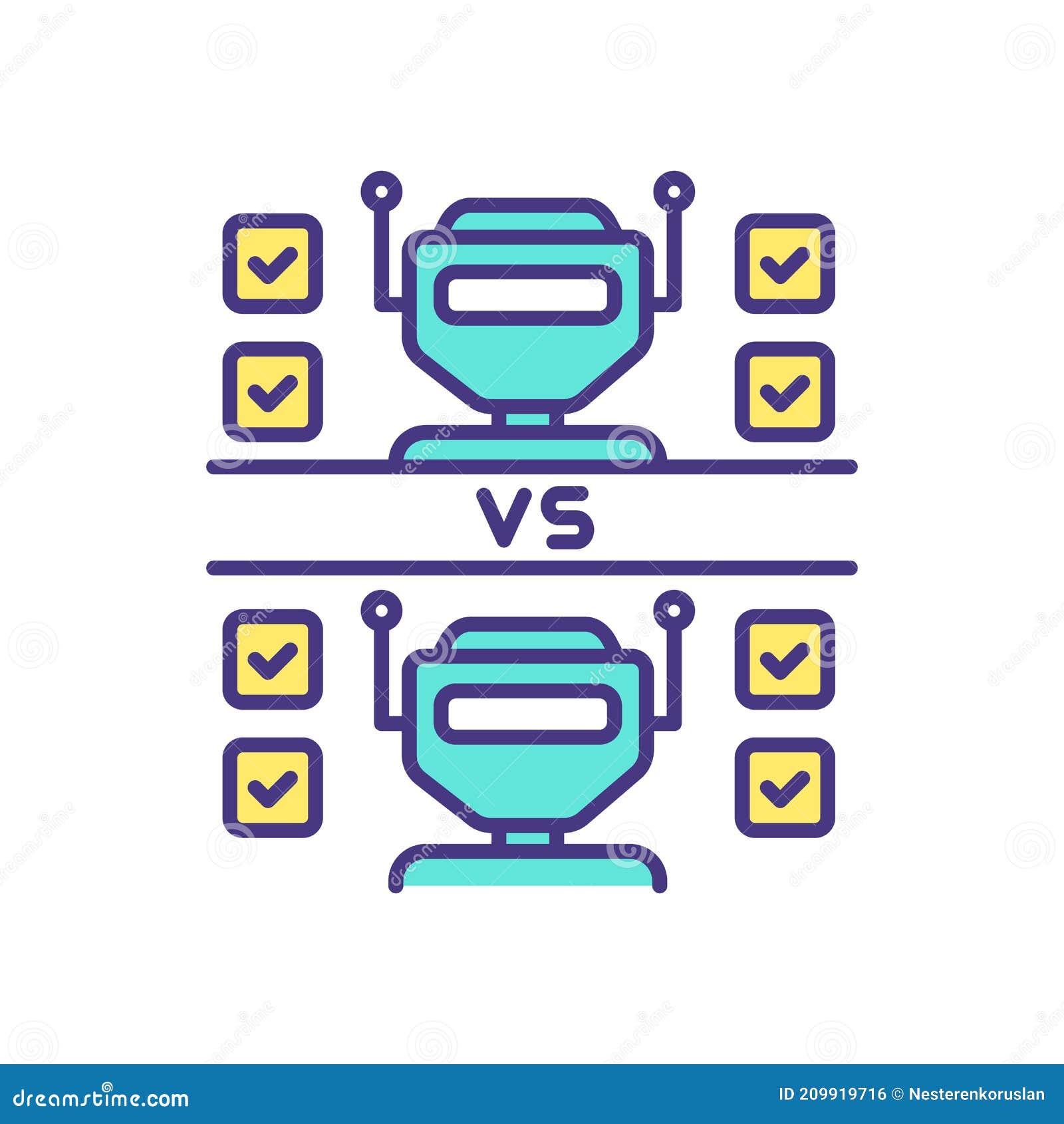 Machine To Machine Communication RGB Color Icon Stock Vector ...