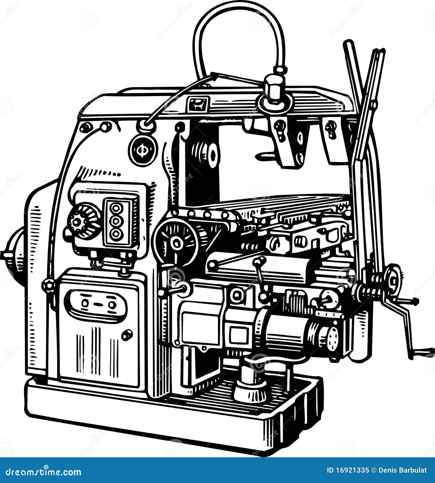 Machine tool editorial image. Illustration of turning - 16921335