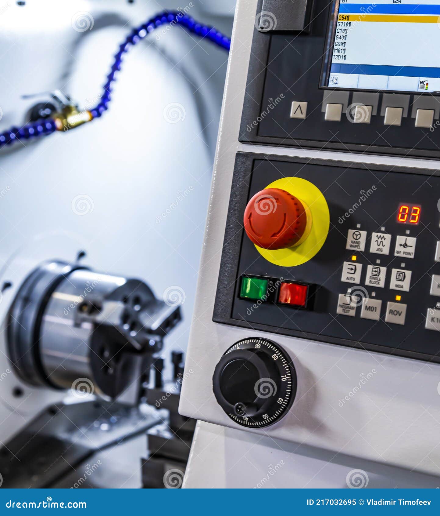 Machine Tool in Metal Factory with Drilling Cnc Machines Stock Image ...