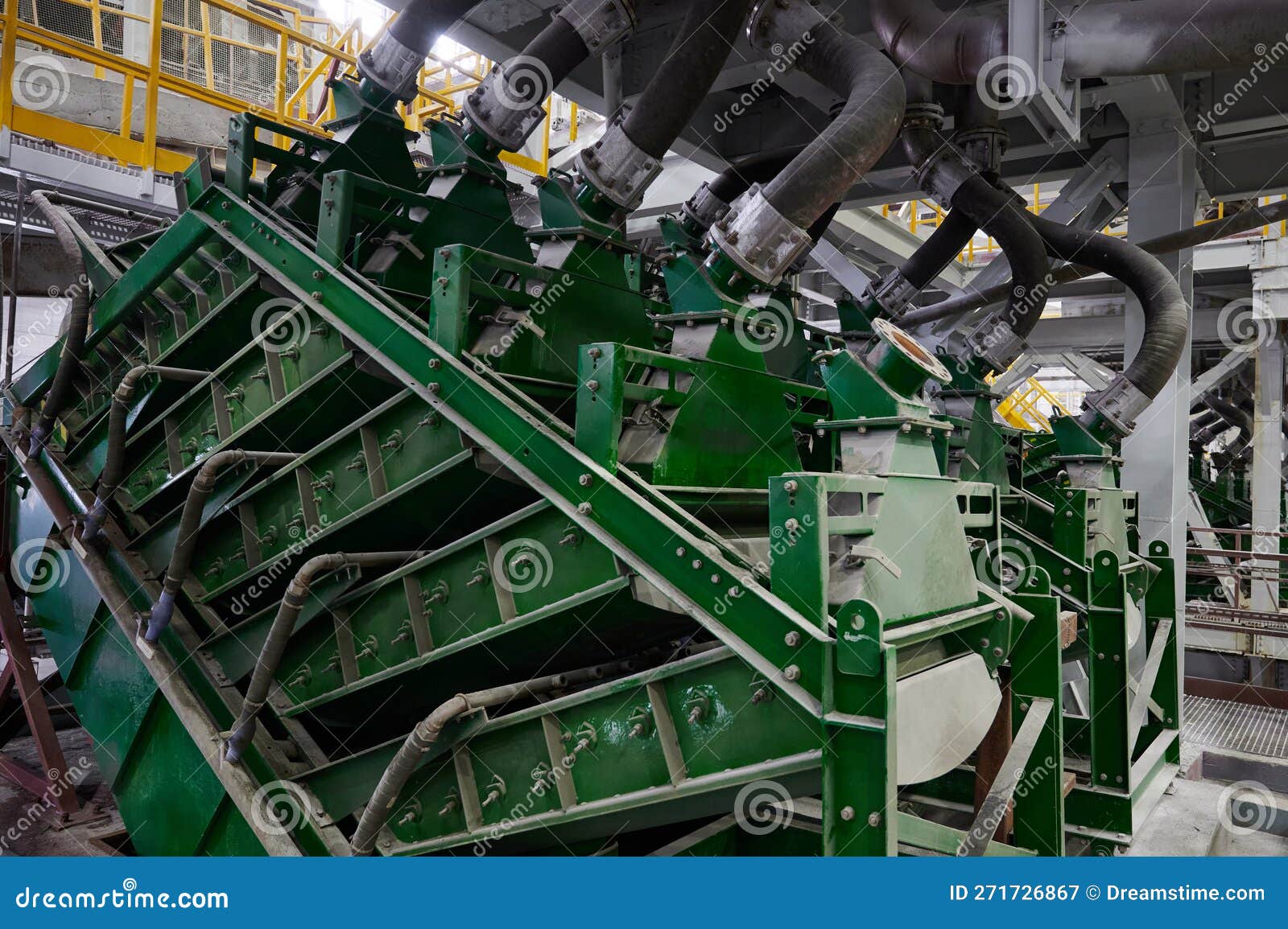 Machine Tool Operates with Mineral Ore at Mining Plant Stock Image ...