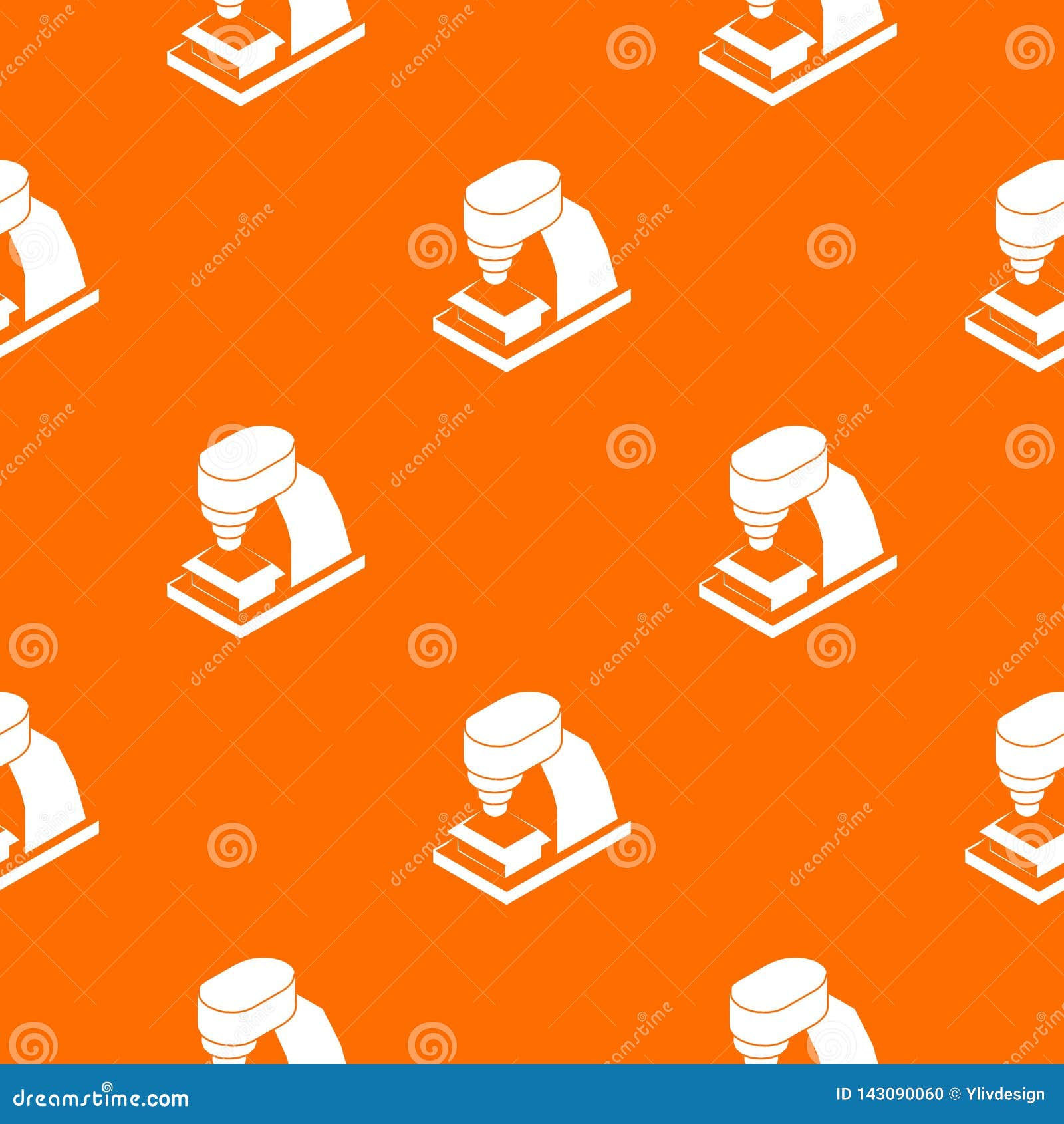 Machine Tool Pattern Vector Orange Stock Vector - Illustration of ...